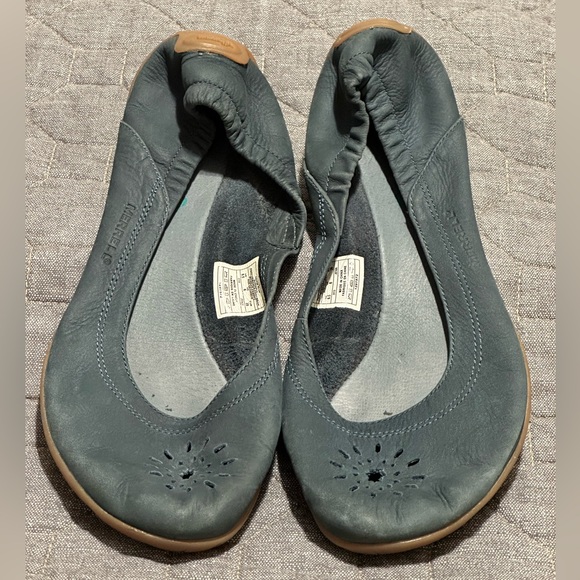 Merrell | Shoes | Merrell Slate Blue Barefoot Style Ballet Flats Soft ...